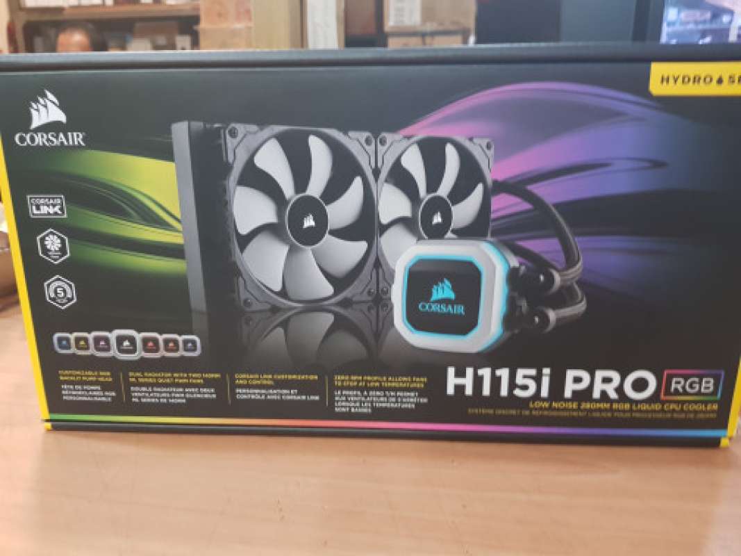 Promo Hydro H115i Pro RGB 280mm Liquid CPU Cooler (CW-9060032-WW ...