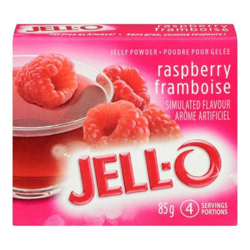 Promo Jell-O Gelatin Dessert Raspberry Jelly Powder / Agar Agar / Agar ...