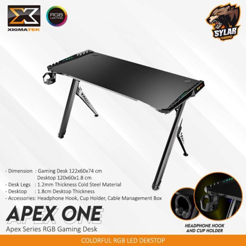 Promo Xigmatek Apex One Rgb Gaming Desk Diskon 4% di Seller Mauwazt ...