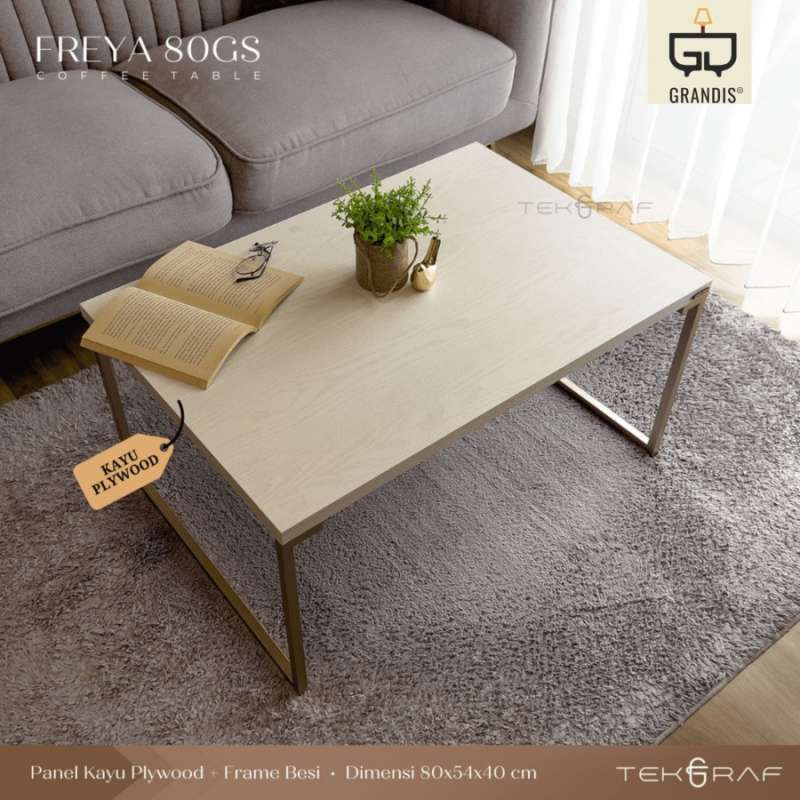 Jual Tekgraf Freya 80 Gs Meja Tamu Coffee Table Kayu Kaki Besi - Meja Tamu Di Seller Grandis ...
