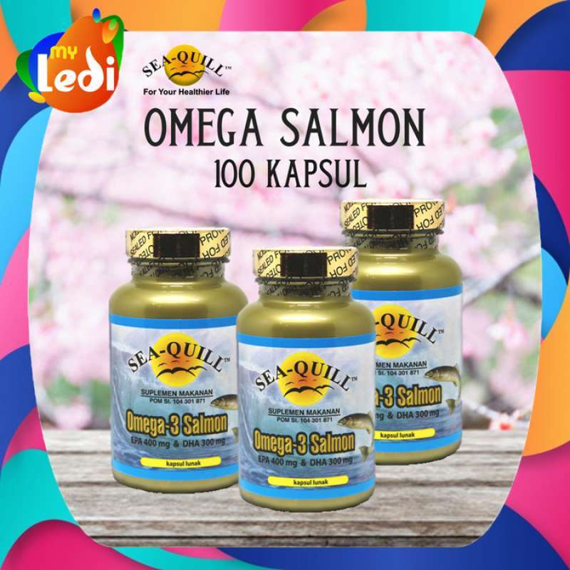 Jual Sea Quill Omega 3 Salmon Isi 100 Tablet / Sea-quill Vitamin / My ...