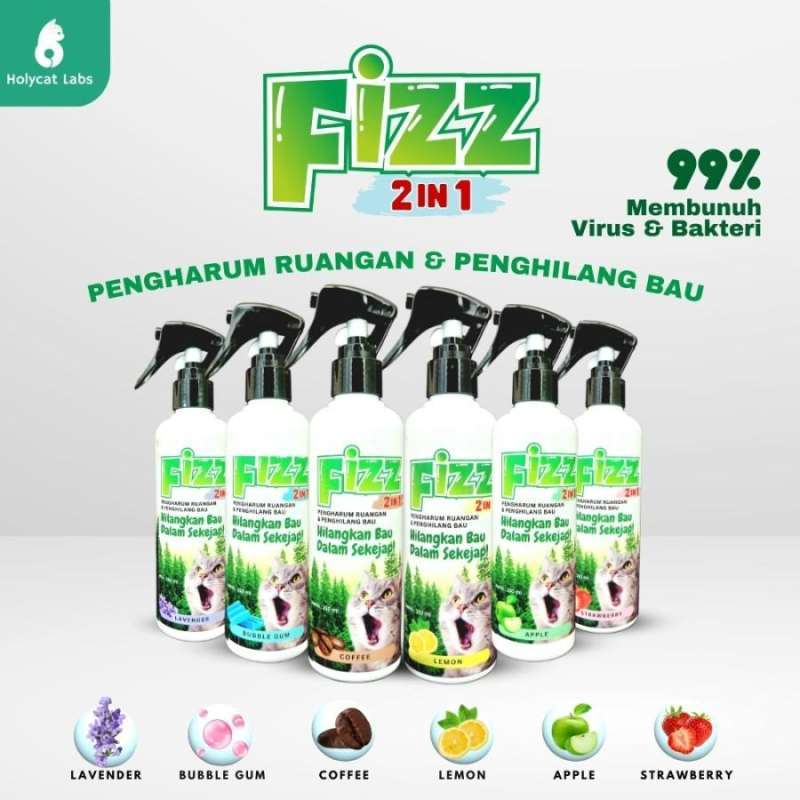 Jual Fizz 2in1 Pengharum ruangan dan penghilang bau pesing 250 ml - Strawberry di Seller ...