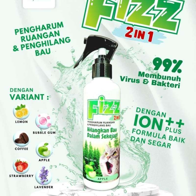 Jual Fizz 2in1 Pengharum ruangan dan penghilang bau pesing 250 ml ...