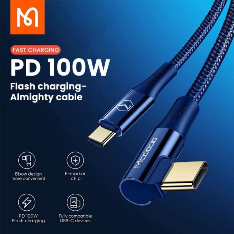 Promo Kabel Data Type C to Type C 100W PD Fast Charge 5A Gaming Cable ...