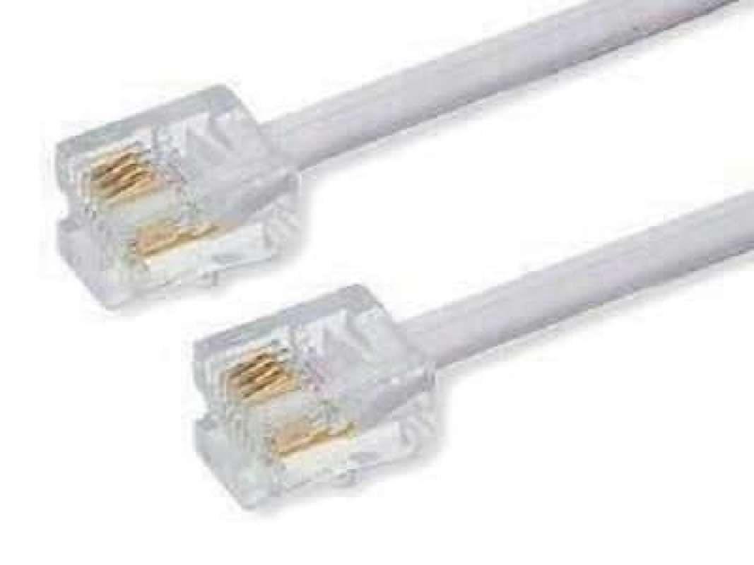 Jual Kabel Line Telepon Rumah 5 meter / Kabel Roset telepon Rj 11 full ...