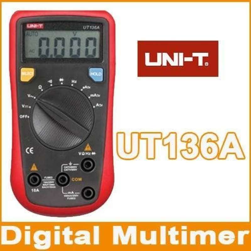 Promo UNI-T UT136A digital Multimeter auto range AC DC Diskon 23% di ...