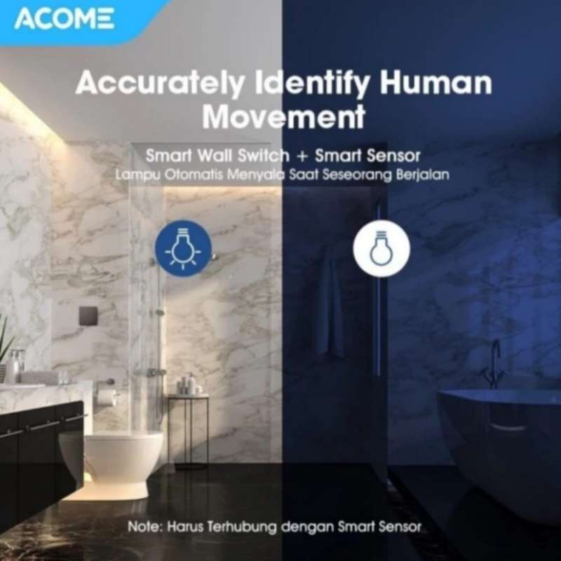 Jual Acome Ai-s02-d1 Remote Control Smart Wall Switch Saklar App Di ...