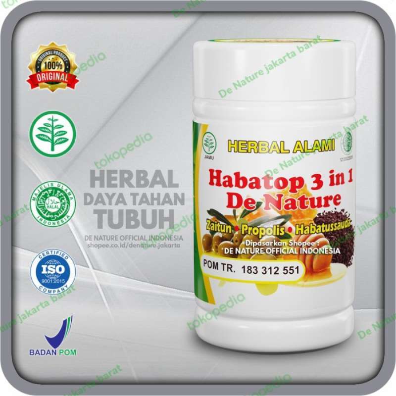 Promo Obat 1000 Khasiat Habatop 3 In 1 De Nature Diskon 23% di Seller ...