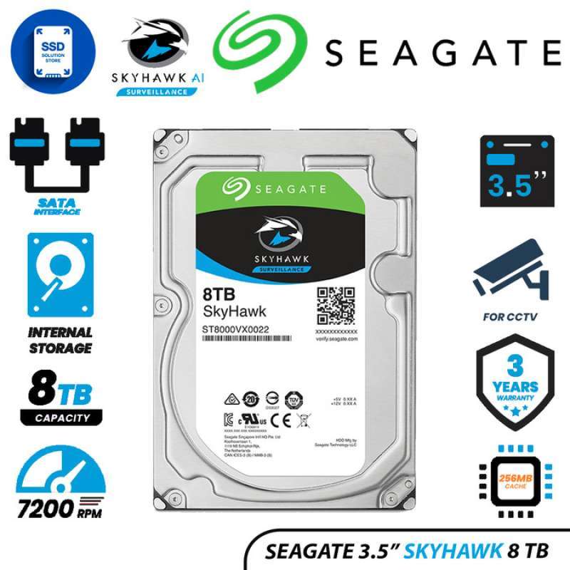 Promo Seagate Skyhawk 8TB with Artificial Intelligence - 3 Years ...