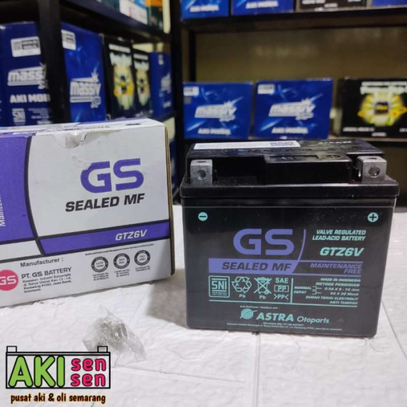 Promo Accu Aki Motor Honda Vario 125 150 Sonic New 150r Gtz6v Gs Astra Diskon 17% Di Seller ...