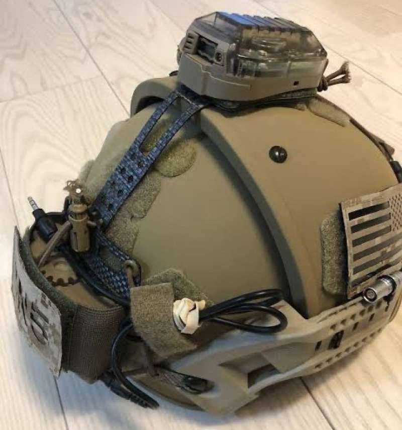 Jual Helstar 6 Ir Iff Tactical Helmet Strobe Red White - Strobo Black ...