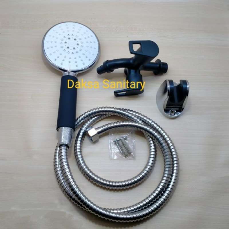 Promo Paket Hand Shower Dan Kran Cabang Hitam / Hand Shower Dan Kran ...