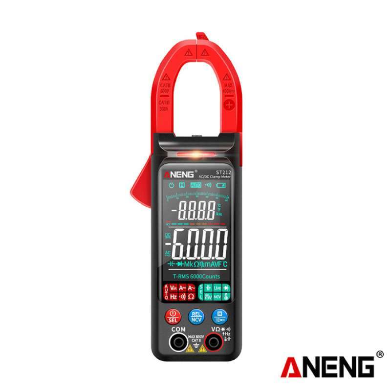 Promo Aneng St212 Clamp Meter Ac Dc T-rms 6000 Counts Rel Ncv Original ...