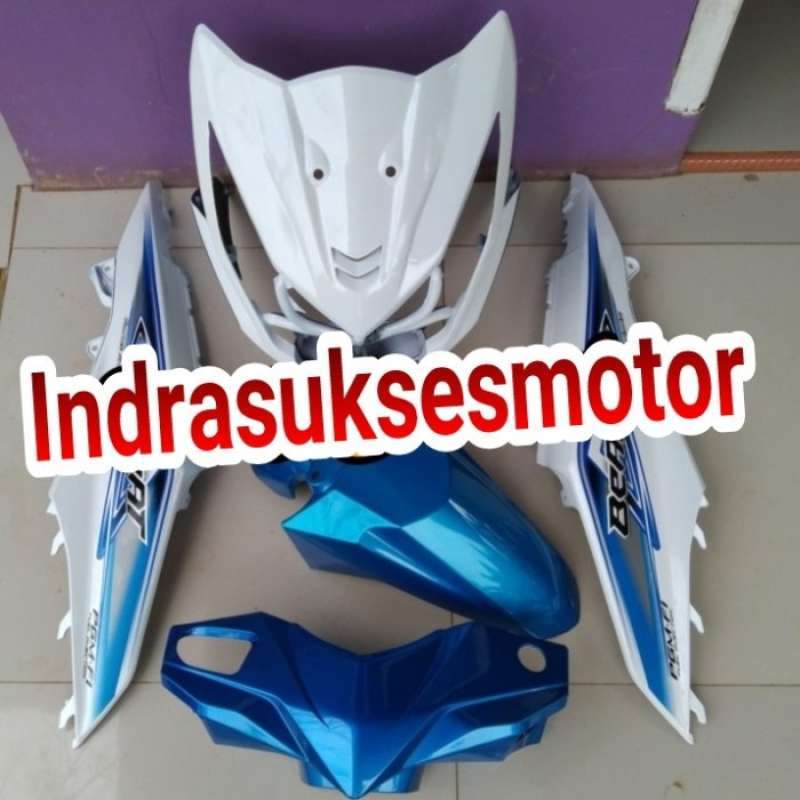 Promo cover full body halus motor honda beat F1 2014 2015 biru putih ...