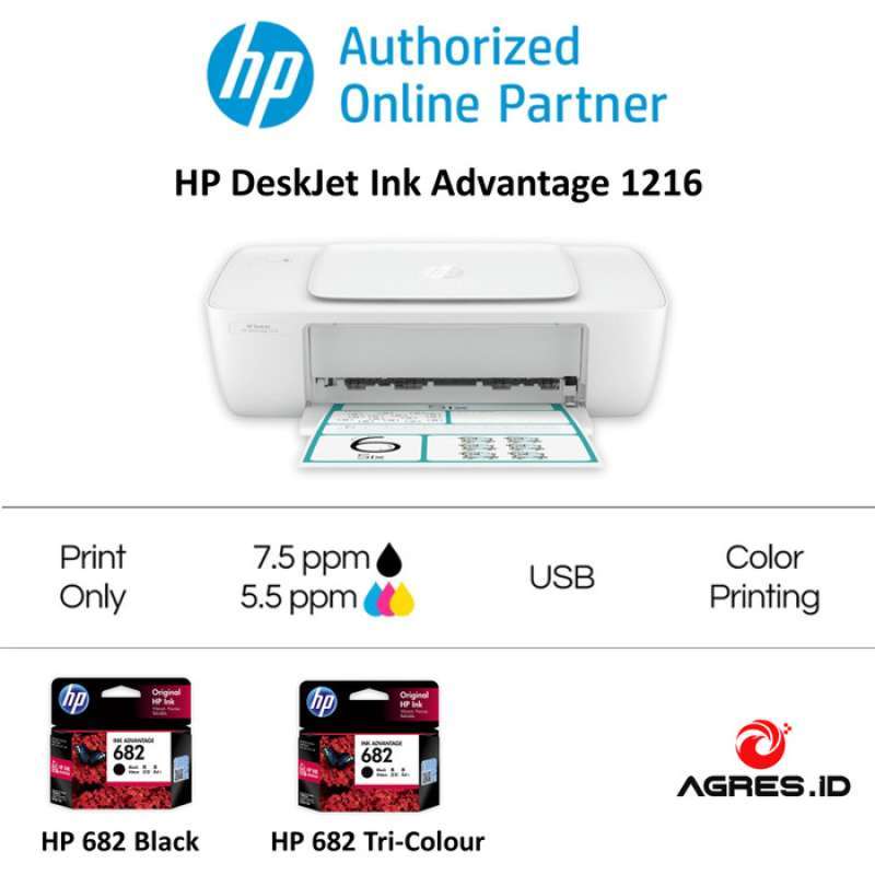 Promo HP DeskJet Ink Advantage 1216 Printer Diskon 33% di Seller Jaya ...