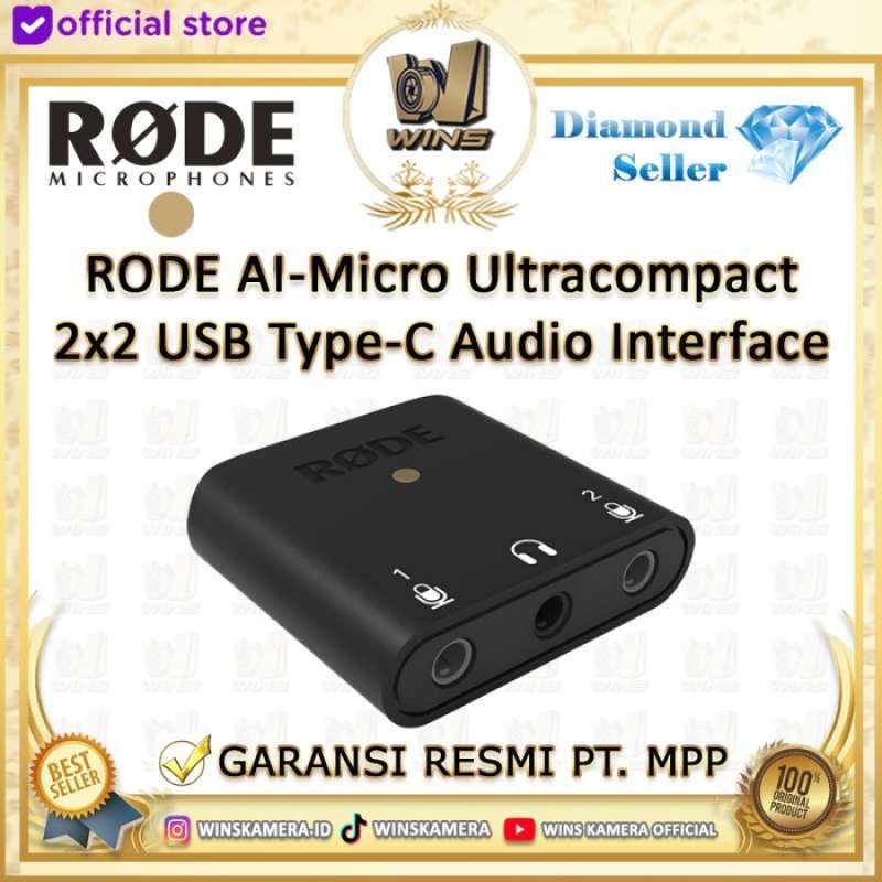 Promo Rode Ai-Micro Ultracompact 2X2 Usb Type-C Audio Interface Diskon 23% di Seller BOCHI STORE ...