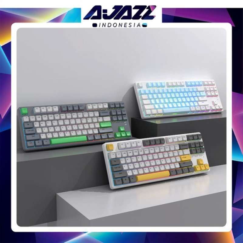 Jual Ajazz AK873 Wired Mechanical Keyboard PBT 87 Keys - Garansi 1 Tahun - 1 - 10 di Seller ...