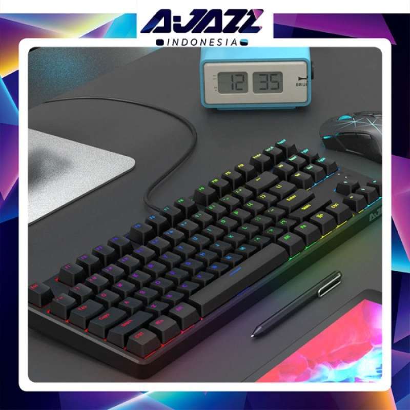 Jual Ajazz AK873 Wired Mechanical Keyboard PBT 87 Keys - Garansi 1 ...
