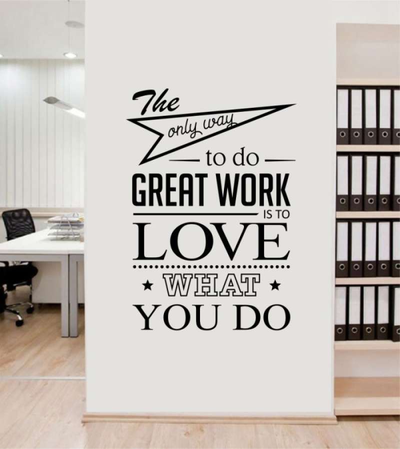 Promo Wall Cutting Stiker Great Work Sticker Kaca Dinding Office Diskon ...