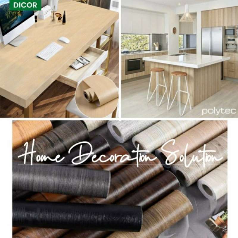 Promo Sticker Deco Sheet Pvc Pelapis Meja Furniture Hpl Kayu Triplek ...