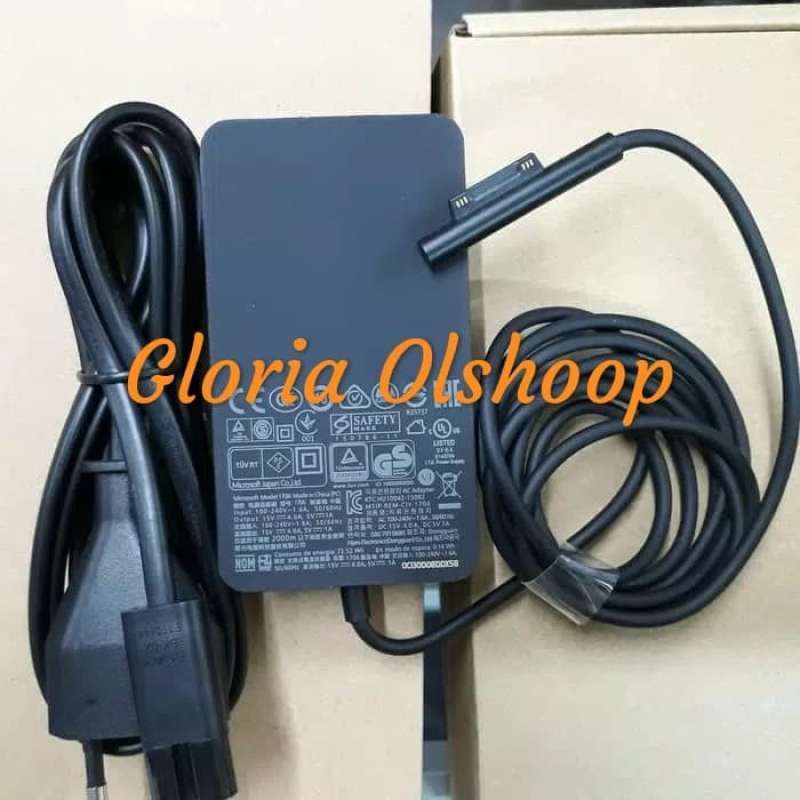 Promo Microsoft Surface 4/ Pro 4 Charger Adaptor Original 15V 4A Diskon ...
