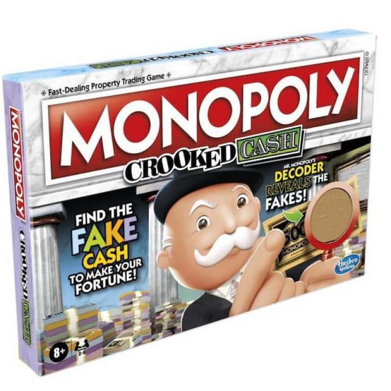 Promo Hasbro Gaming Monopoly Crooked Cash Board Game For Families ...