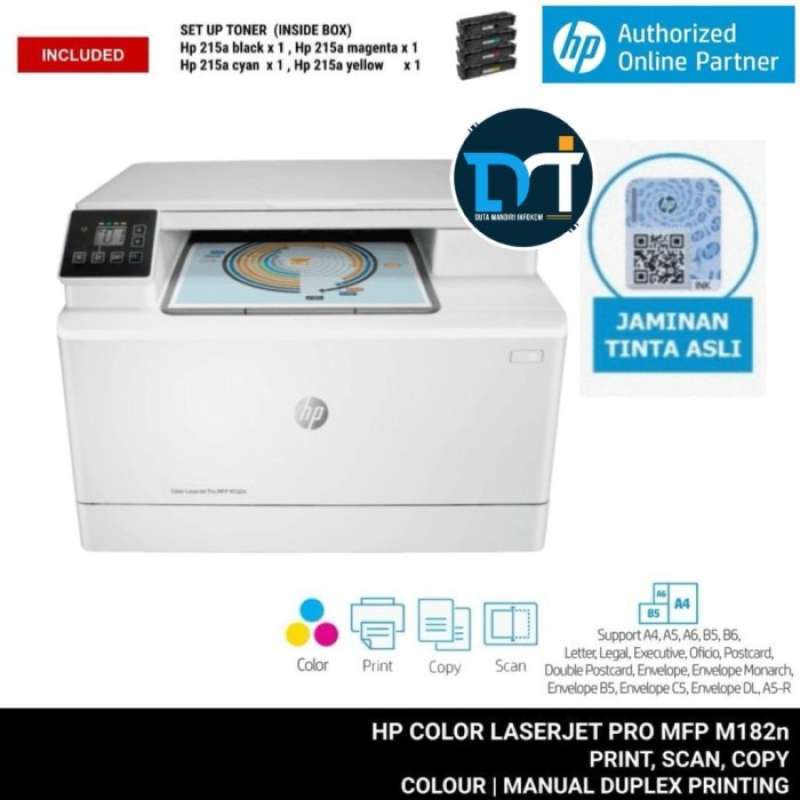 Promo Color LaserJet Pro MFP M182n - All-in-One MultiFunction Printer ...