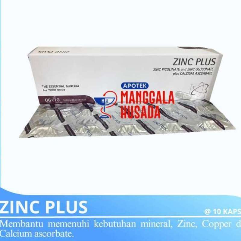 Jual Zinc Plus Suplemen Per Strip @ 10 Kapsul Di Seller Apotek Manggala ...