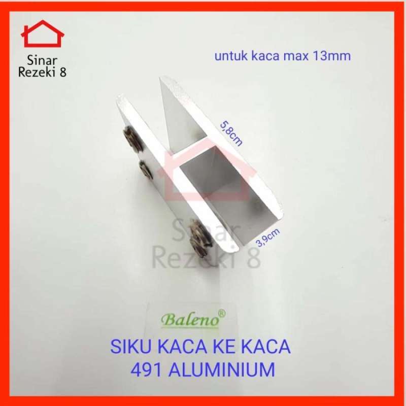 Jual Siku Penjepit Kaca 491 / Ambalan Bracket Konektor Siku Sambungan ...