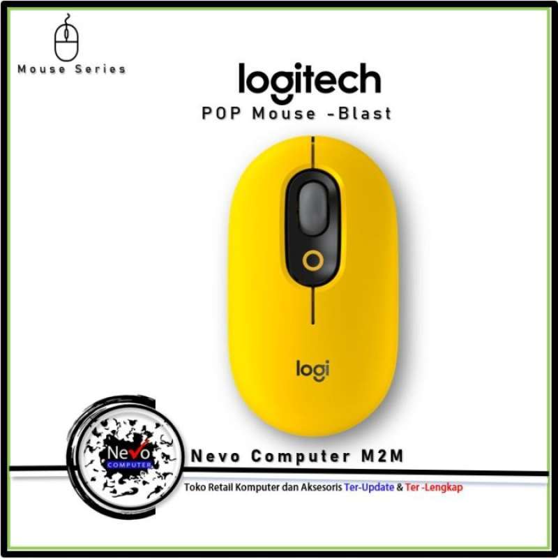 Jual Logitech Pop Mouse Wireless Bluetooth Silent Emoji Keys - Blast Di ...