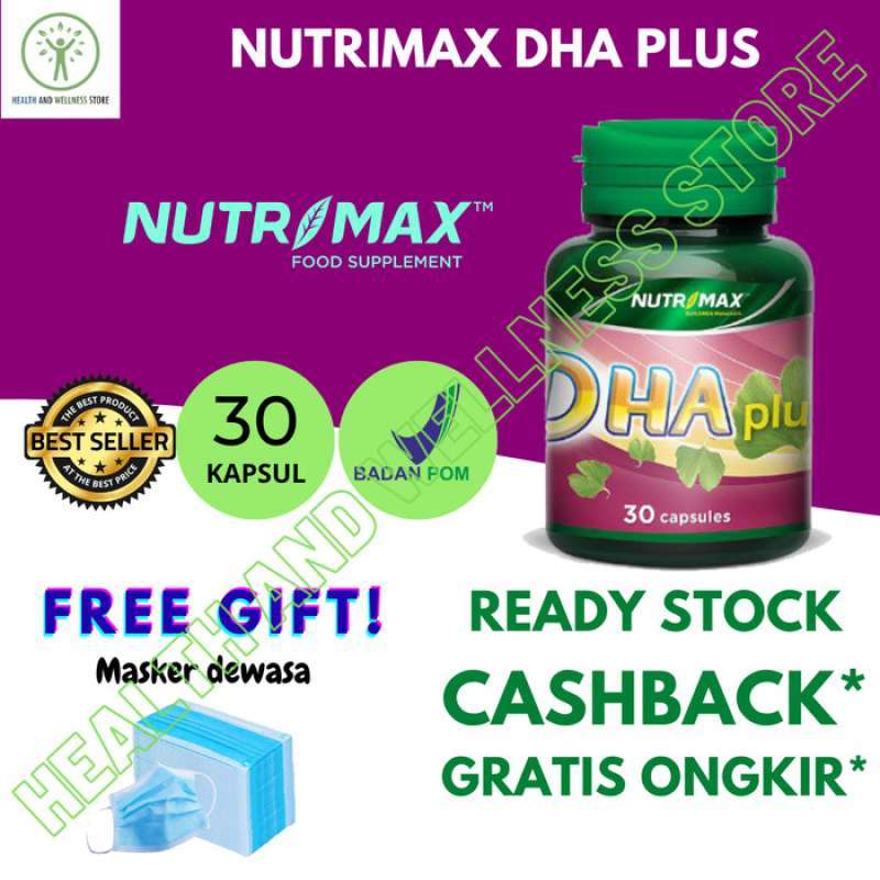Jual NUTRIMAX DHA PLUS 30 KAPSUL VITAMIN PENAMBAH DAYA INGAT OTAK di Seller Zami Store ...