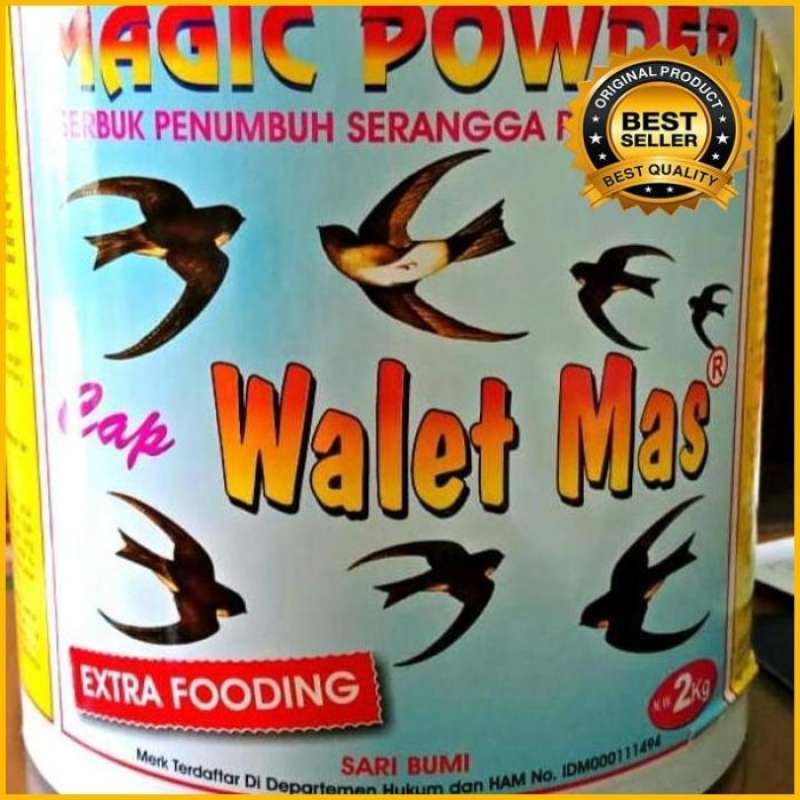 Promo Pakan Walet Magic Powder Cap Walet Mas @2Kg Original Best Seller ...