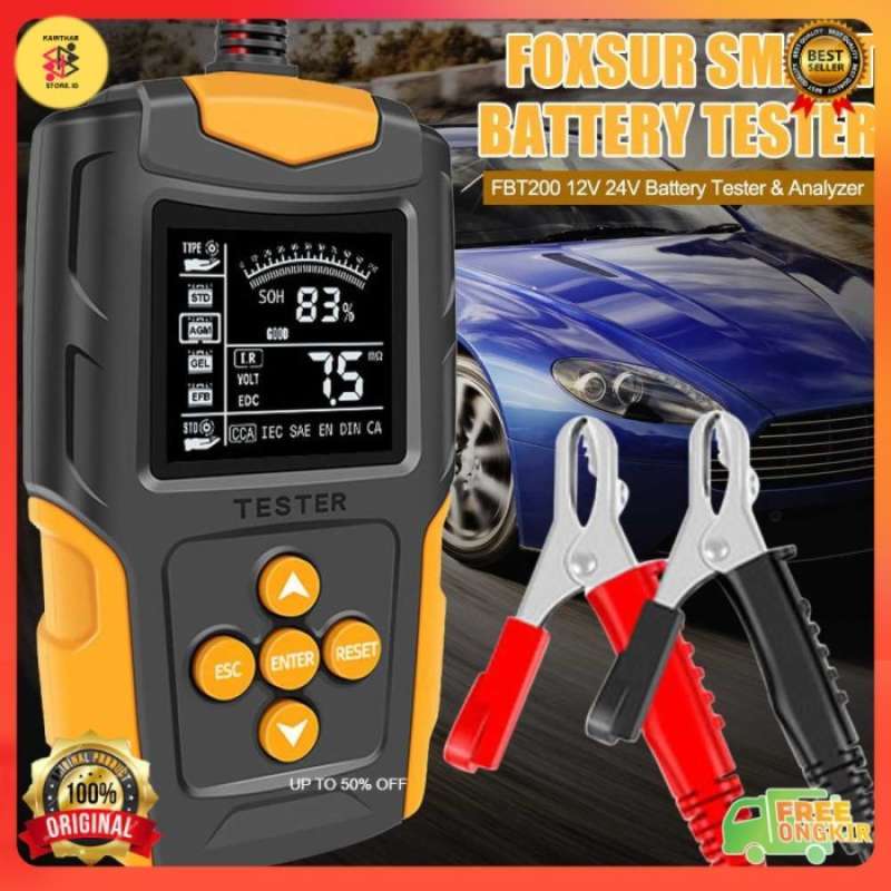 Jual Alat Ukur Tester Aki Accu Mobil Motor Portable 12V 24V With LCD ...