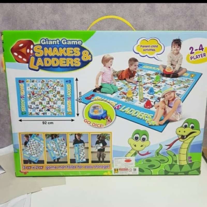 Promo Mainan Anak Ular Tangga Karpet Jumbo Giant Snake And Ladder Mate ...