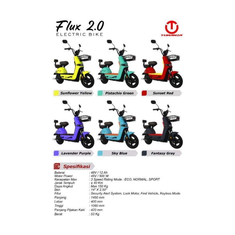 Jual Sepeda Listrik E-bike Turanza Flux 2.0 Di Seller Toko Jaya Toys ...