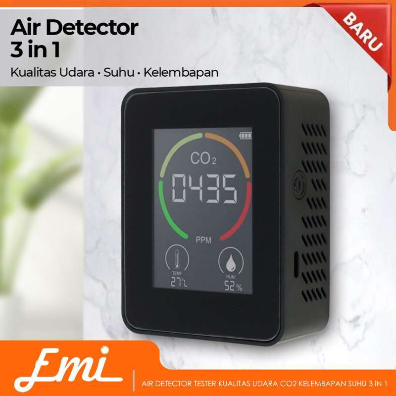 Jual Air Detector Tester Kualitas Udara CO2 Kelembapan Suhu 3 in 1 di ...