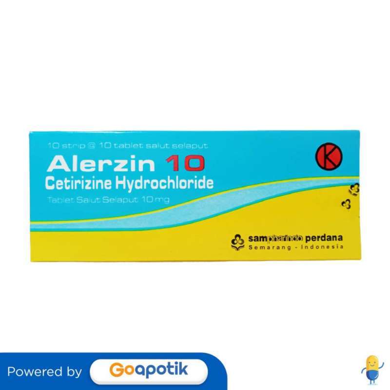 Jual Alerzin 10 Mg Box 100 Tablet Di Seller Apotek Berkah Bersama ...