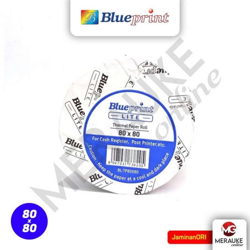 Jual Blueprint Kertas Thermal / Kertas Struk Kasir 80mm X 80mm Di ...