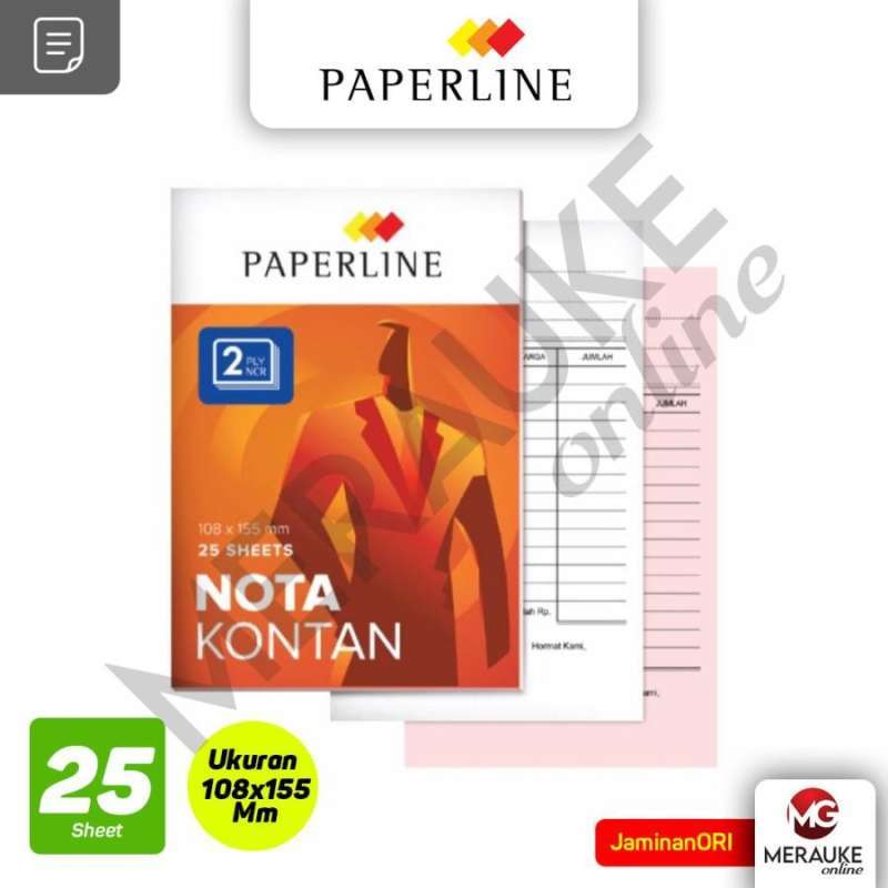 Jual Nota Kontan Paperline Kecil 2 Ply Di Seller Merauke Online ...