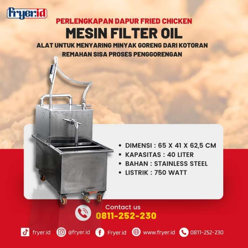 Jual Alat Penyaring Minyak Goreng / Mesin Oil Filter Fryer Di Seller ...