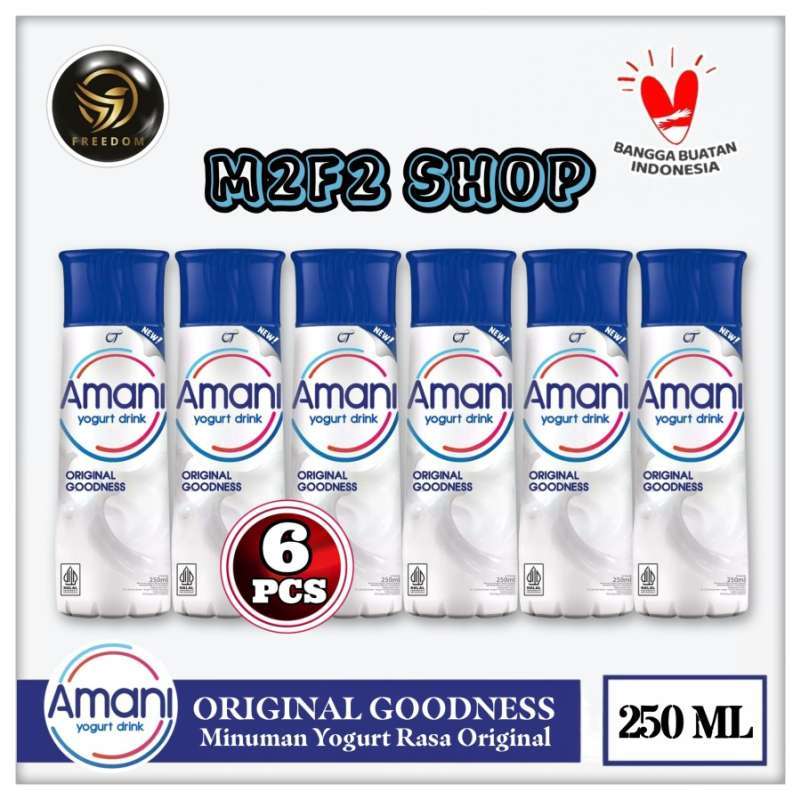 Jual Amani Yogurt Drink Original Goodness - 250 Ml (kemasan 6 Pcs) - With Sugar / Dengan Gula Di ...