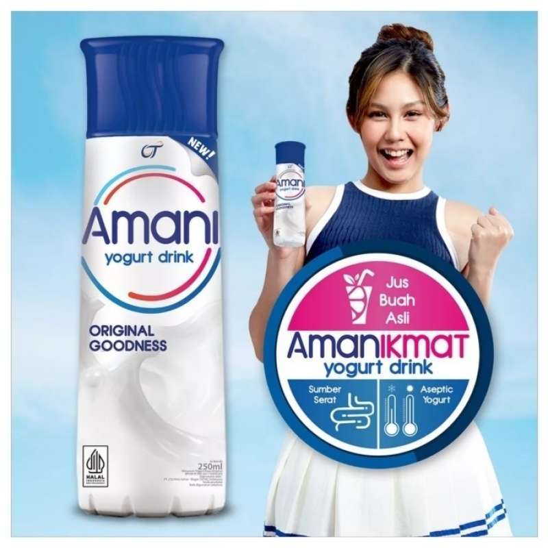 Jual Amani Yogurt Drink Original Goodness - 250 Ml (kemasan 6 Pcs) - With Sugar / Dengan Gula Di ...