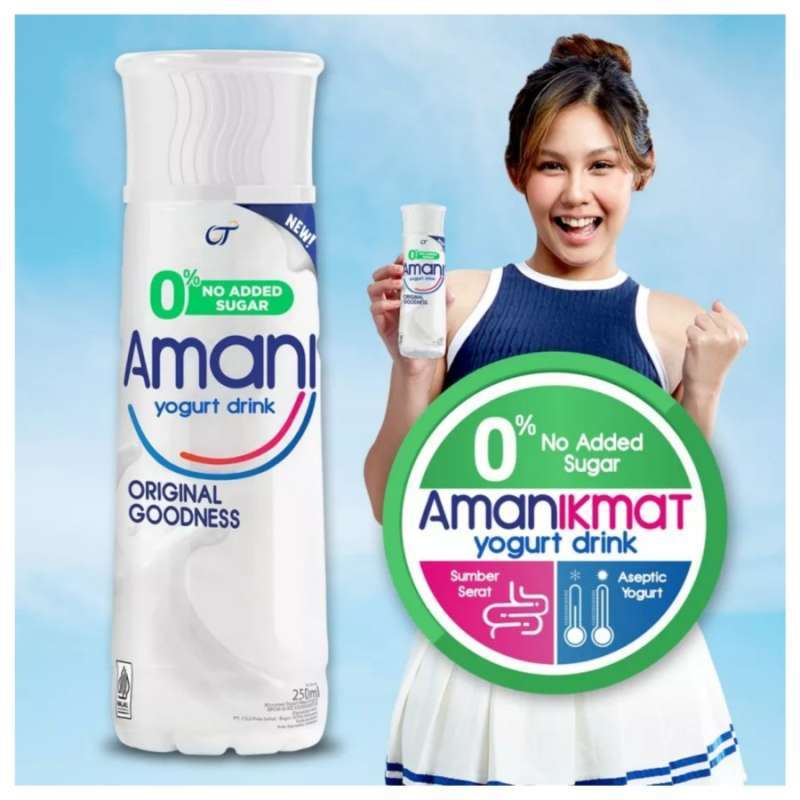 Jual Amani Yogurt Drink Original Goodness - 250 Ml (kemasan 6 Pcs) - With Sugar / Dengan Gula Di ...