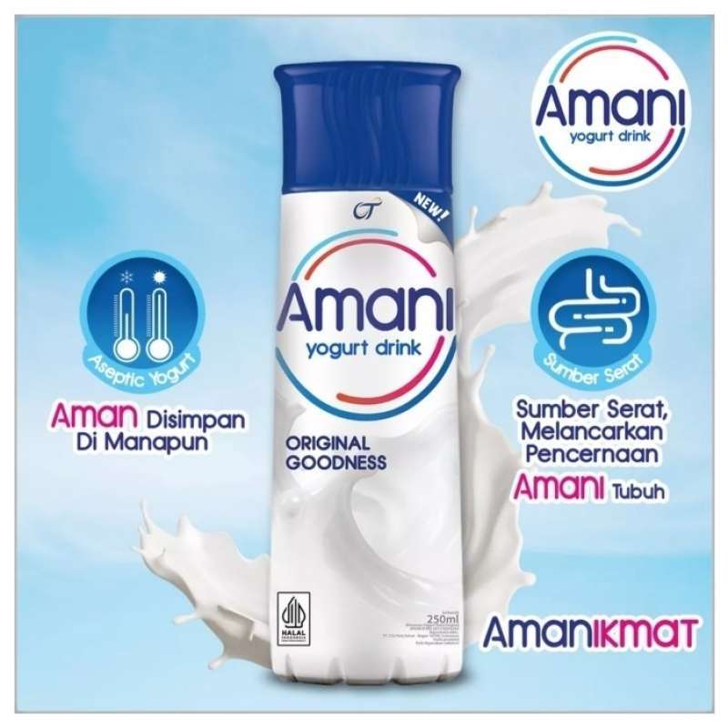 Jual Amani Yogurt Drink Original Goodness - 250 Ml (kemasan 6 Pcs) - With Sugar / Dengan Gula Di ...