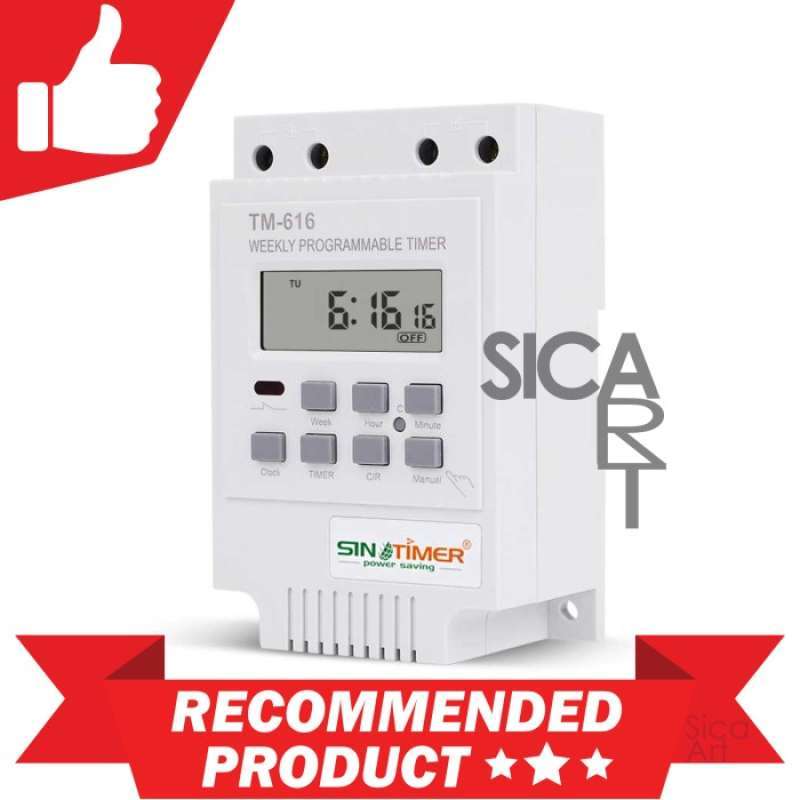 Promo Sinotimer Power Timer Programmable Time Switch Relay 220V 30A ...