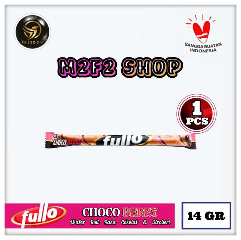 Promo Fullo Wafer Stik Roll Krim Choco Berry | Cokelat Stroberi - 14 Gr ...