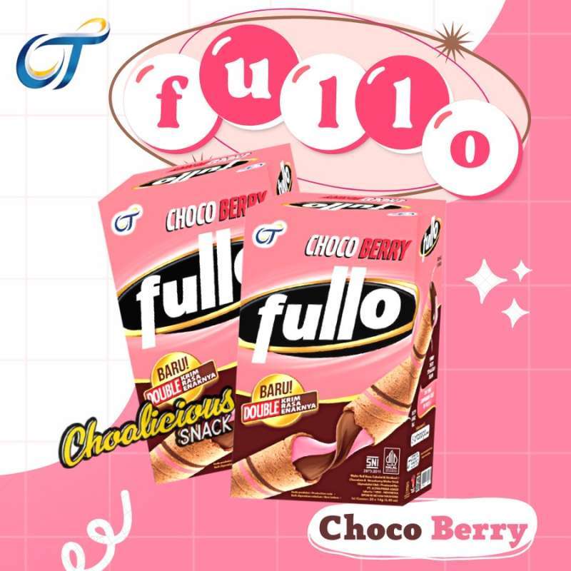 Promo Fullo Wafer Stik Roll Krim Choco Berry | Cokelat Stroberi - 14 Gr ...