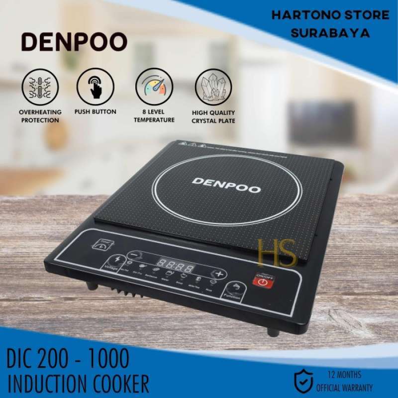 Promo Denpoo Induction Cooker DIC200-1000 Kompor Listrik Induk Diskon ...