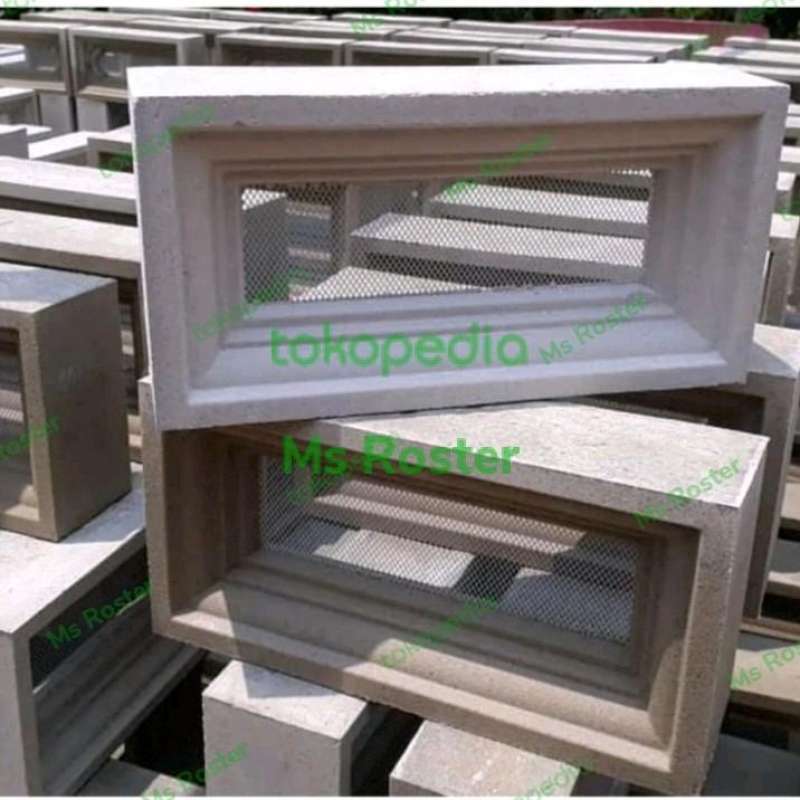 Jual Roster Ram Kawat Nyamuk /Lubang Angin Beton Modern/Anti Tampias ...