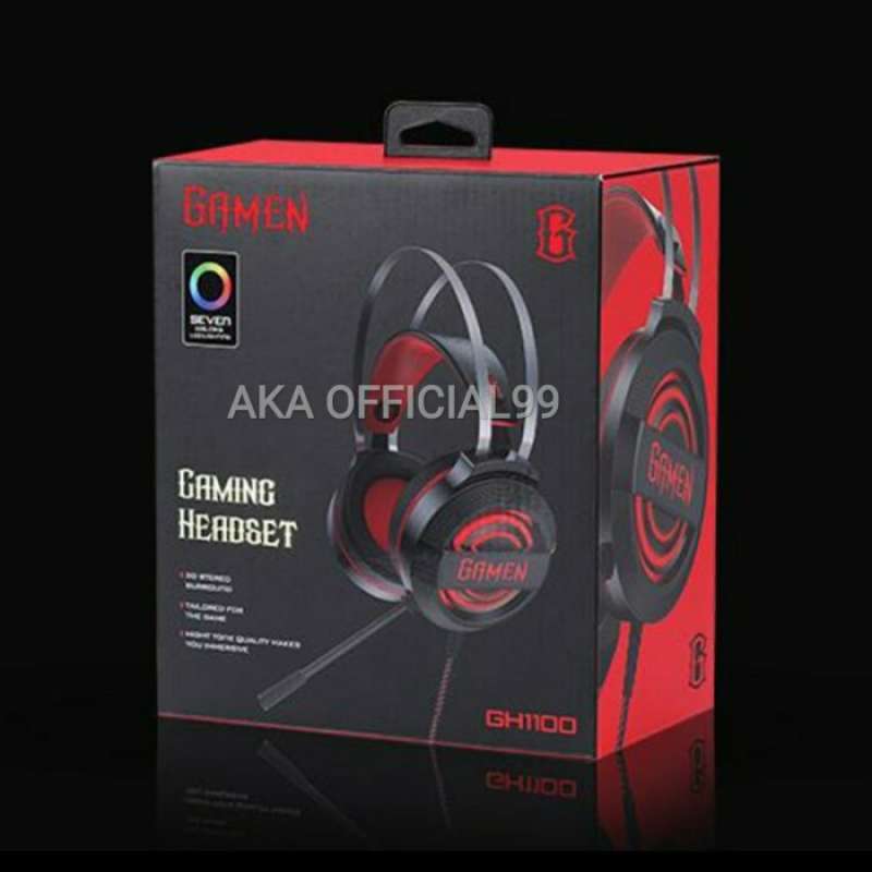 Promo GAMEN GH1100 HEADSET GAMING HEADPHONE GAMING + 7 COLOR BREATHING ...